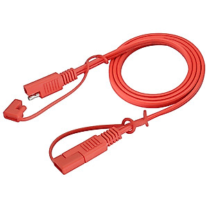 zdyCGTime SAE Extension Cord，Battery Extenstion Cable SAE to SAE Extension Cable Quick Disconnect Wire Harness SAE Power Cable with Waterproof Cap,for Automotive, Solar Panel Panel 18AWG 1m/3ft