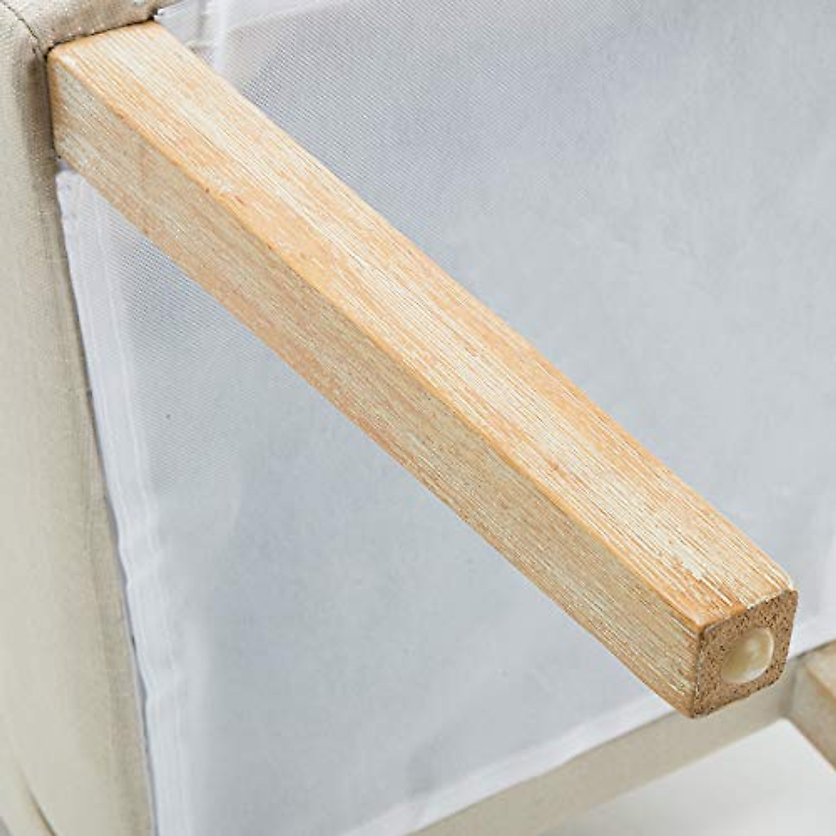 LSSBOUGHT Button-Tufted Classic Accent Dining Chairs with Solid Wood Legs, Set of 4 (Tan)