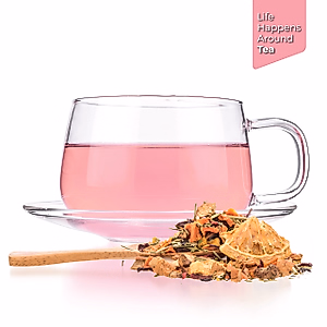 Tealyra - Orange Lemonade - Hibiscus - Eucalyptus - Lemongrass - Herbal Fruity Loose Leaf Tea Blend - VitaminsRich - Boost Immune System- 100% Natural – Hot and Iced - Caffeine-Free - 110g (4-ounce)