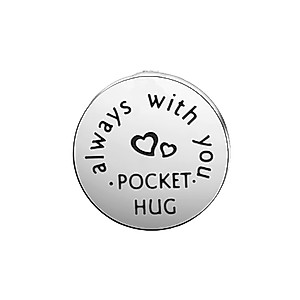 Generic Pocket Hug Token Gift A Love Token Love Charm Deployment Gift Military Gift(always with u)