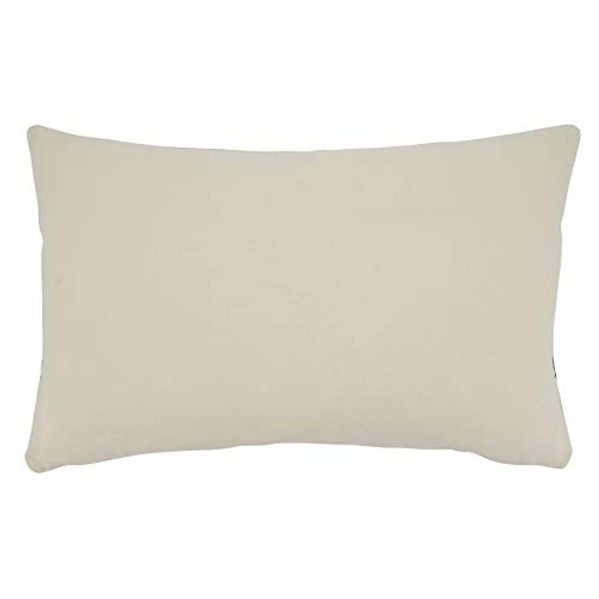 SARO LIFESTYLE Naviguer Collection Rope Knots Appliqué Throw Pillow with Poly Filling, 12" x 20", Navy Blue