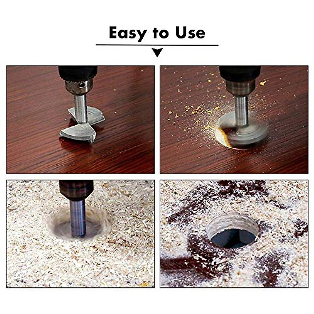 2-3/4 Inch 70mm Forstner Drill Bit Woodworking Hole Saw Wood Cutter, Professional Alloy Steel Wood Drilling Woodworking Hole Boring Bit Power Rotary Cutting Tool (Blue)