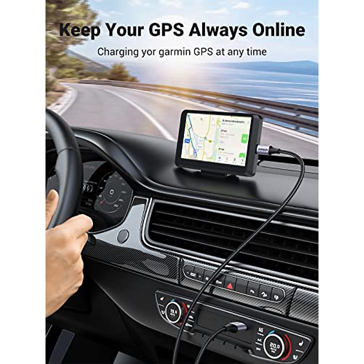 UGREEN Mini USB Cable [3ft, 2-Pack] USB Mini B 2.0 Cable Nylon Braided Charging Cord Compatible with Garmin Nuvi GPS,SatNav,Dash Cam,Blue Yeti,Digital Camera,PS3 Controller,Hard Drive,MP3 Player,GoPro