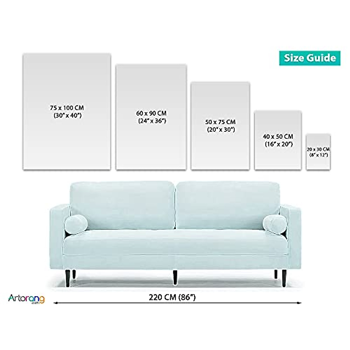 Love is blind wall art with Persian calligraphy wall art canvas prints for Persian home decoration 20x30 CM (8"x12")