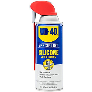 WD-40 Specialist White Lithium Grease Spray with Smart Straw Sprays 2 Ways, 10 OZ [6-Pack] & Specialist Silicone Lubricant with Smart Straw Sprays 2 Ways, 11 OZ