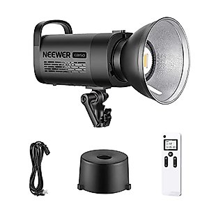 Neewer 150W 5600K LED Video Light, Bowens Mount Daylight Balanced LED Continuous Lighting CRI 97+,TLCI 97+ 13000Lux with 2.4G Remote for Video Recording,Wedding,Outdoor Shooting,YouTube (CB150)
