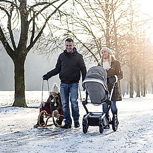 1 Pair Baby Stroller Gloves,Stroller Hand Muff Warm Gloves,Extra Thick Warm Waterproof Anti-Freeze Gloves for Parents Caregivers Carriage Handmuffs Stroller Accessories