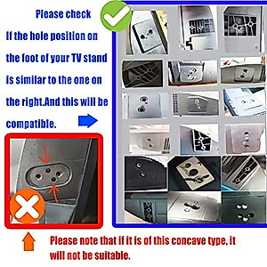 Universal TV Base Stand for TCL Roku TV Legs Replacement for TCL Smart TV 19in 27in 32in 36in 39in 40in 42in 45in,Universal TV Legs for TCL Roku TV Base,TV Stand Legs with Screws