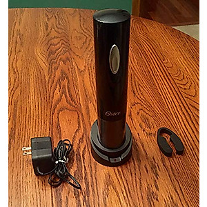 Oster FPSTBW8225 Electric Wine Opener, Tuxedo Black