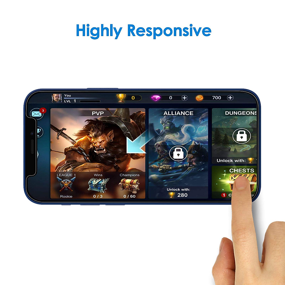 JETech Screen Protector for iPhone 12/12 Pro 6.1-Inch, Tempered Glass Film, 2-Pack