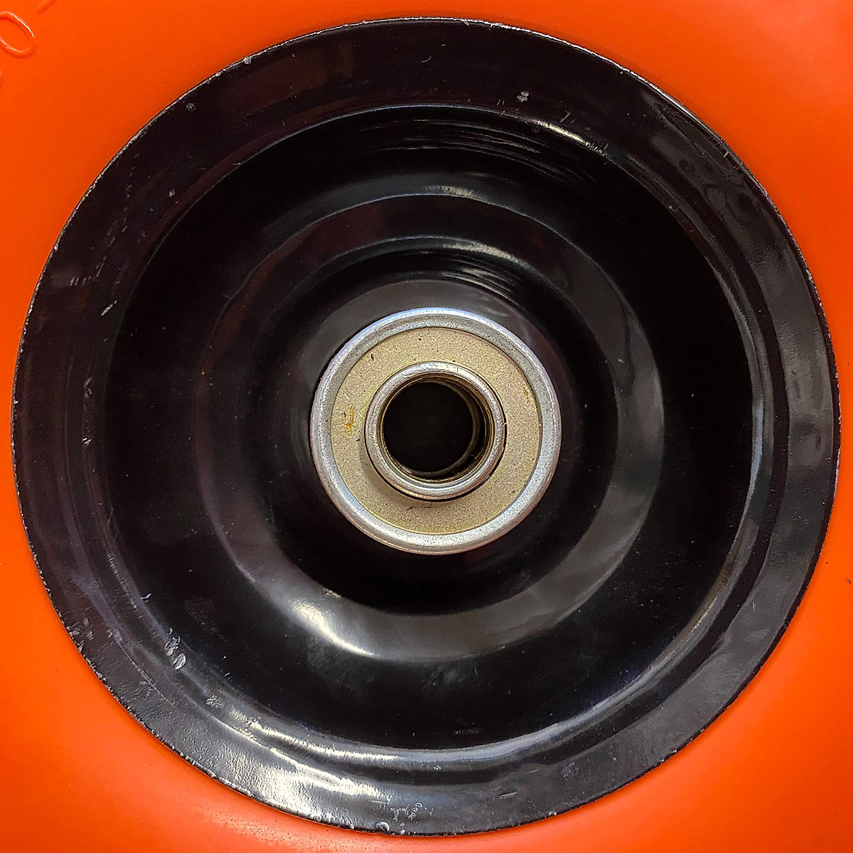 Voyager Tools Flat-Free Tires 10" Durable Wagon Dolly Cart Wheels (Orange) 2pc set