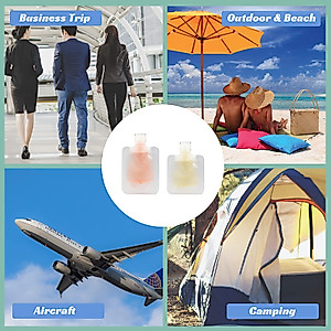 IETONE 10 Pieces 100 ml Transparent Clamshell Packaging Bag Plastic Stand Up Spout Pouch Portable Travel Fluid Makeup Packing Bag for Lotion/Shampoo/Face Cream/Hand Soap/Mask Mud