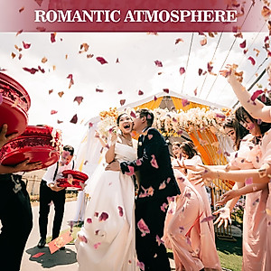 Wedding Confetti Dried Flowers - Dried Flower Petals for Weddings Natural Real Dried Flower Rose Petal Confetti Floral Confetti for Wedding Party Decoration Table Centerpieces 12 Packs