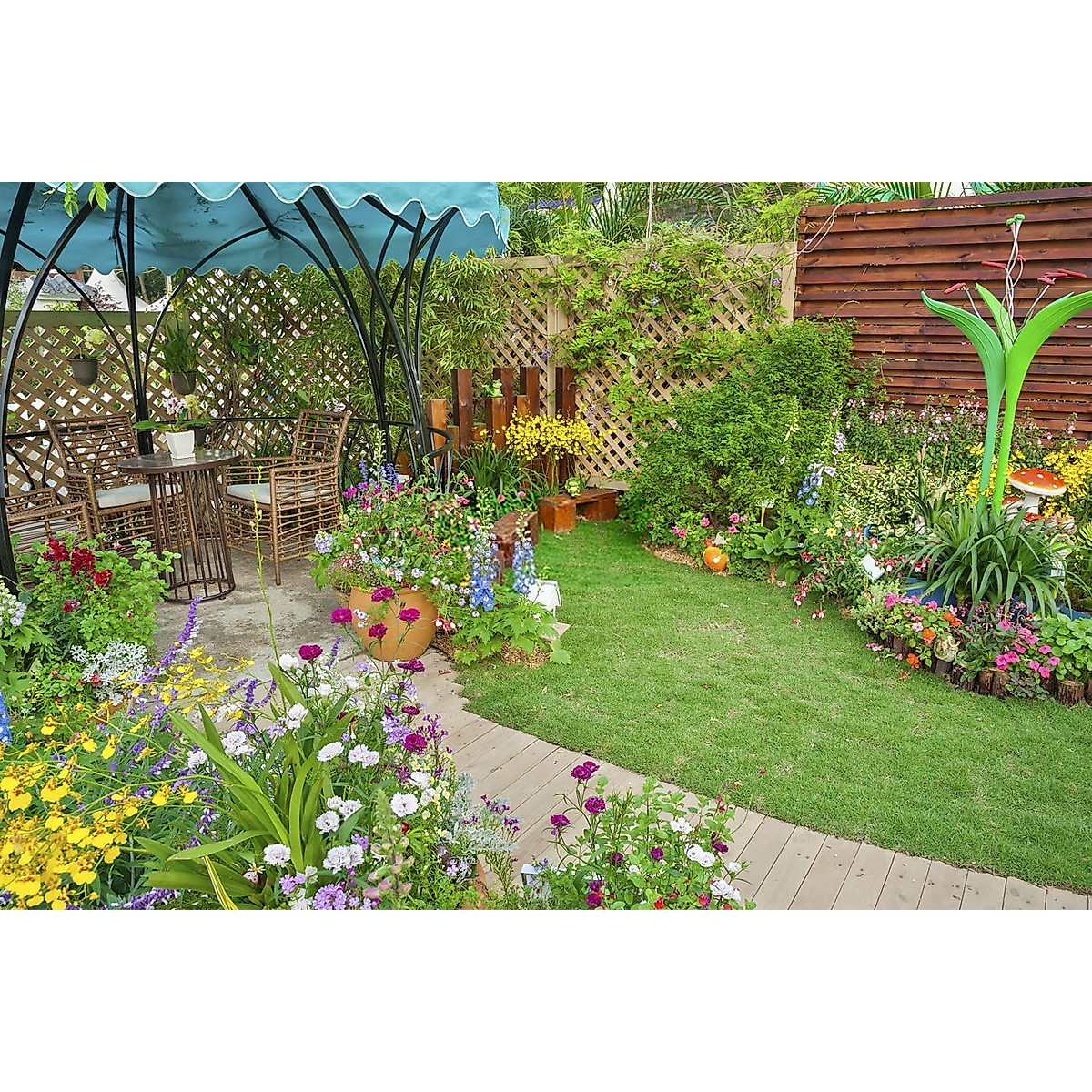 10000+ Perennial Mix Wildflower Seeds 16 Assorted Varieties of Heirloom Flower -1oz Zinnia Poppy Crimson Clover Milkweed Lupine Marigold Mexican Hat Sage Nasturtium