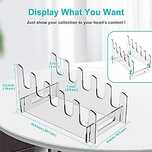 Shurhome Versatile Acrylic Serving Platter Stand Platter Storage Display Shelves Rack for Weddings and Banquets
