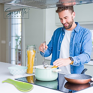 Green Ceramic Spoon Rests