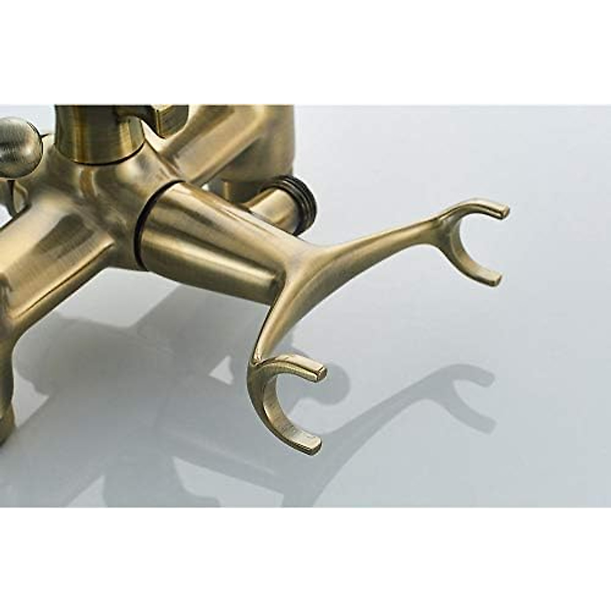 Kitchen Taps Bathtub Faucets Telephone Style Dual Handle Mixer Taps Bathroom Bath Outlet Nozzle Shower Faucet With Hand Shower