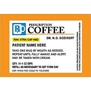 4CInk - Personalized Prescription Coffee Mug - Personalize it with a custom Name, Great for Birthdays, Holidays, Office Gift, Stocking Stuffer, Gag Gift for Doctor, Nurses, Pharmacists