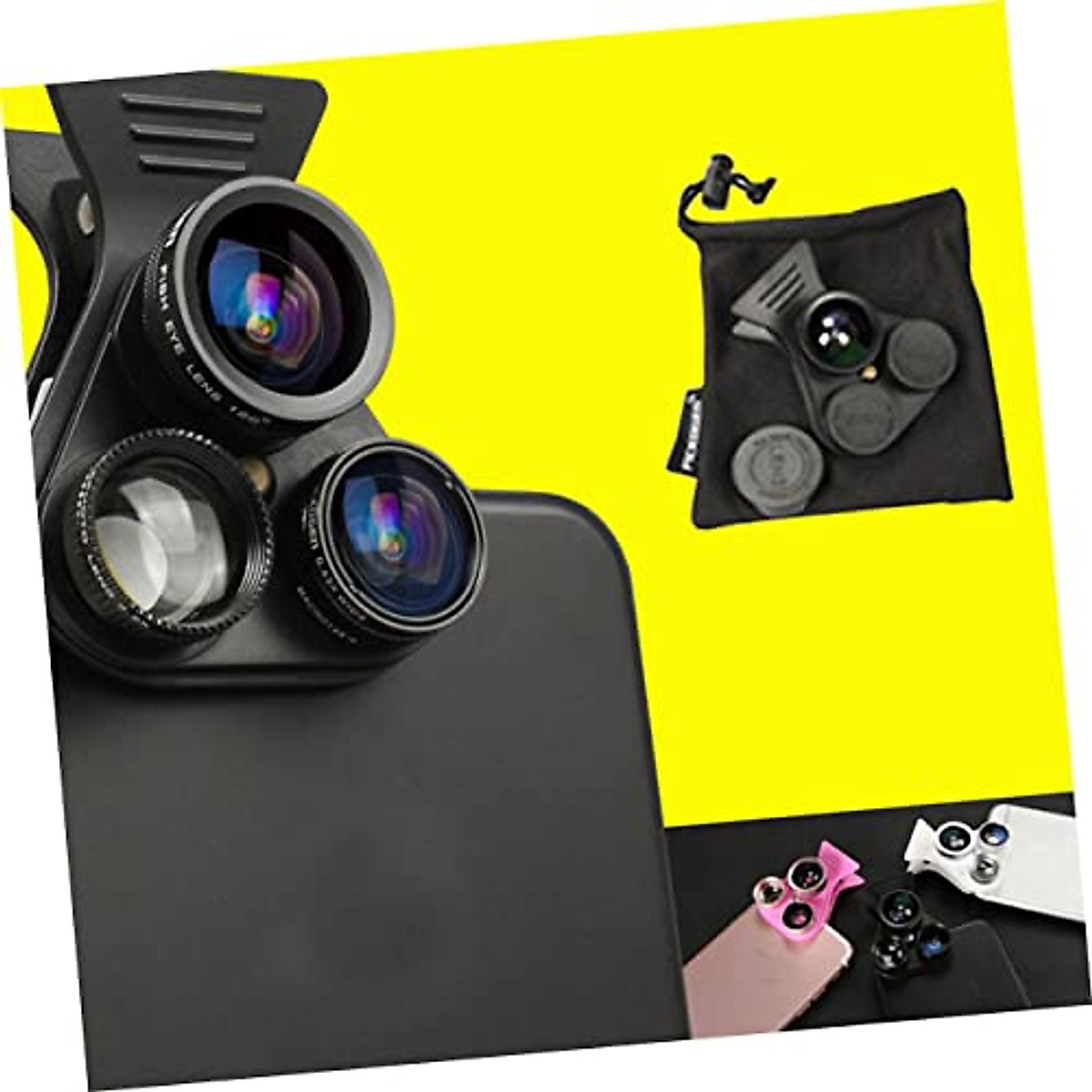 Mobile Lens 1 Set Mobile Lens Phone Wide Angle Lens Camera Lens Phone Fish Eye Lens Phone CPL Lens Phone Lens Fisheye Lens Wide-Angle Lens Cell Phone Phone Lens