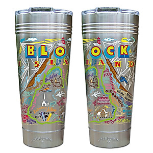 Catstudio Block Island Thermal Tumbler | Triple Wall Insulation With Non Slip Bottom | Great Travel Cup for Water, Coffee, Tea, or Smoothies