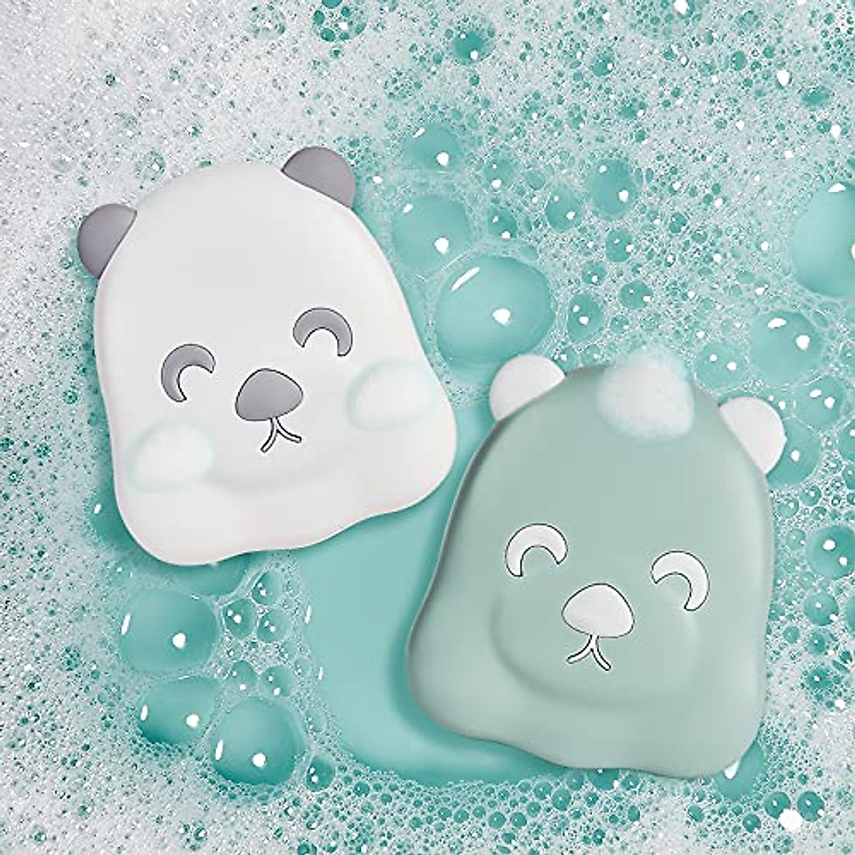 CQT BladeBrush Knife and Cutlery Cleaner Brush Bristle Scrub Kitchen Washing Non-Slip ,B002-1 Changeable Scrub Head and Scouring Pad (White)