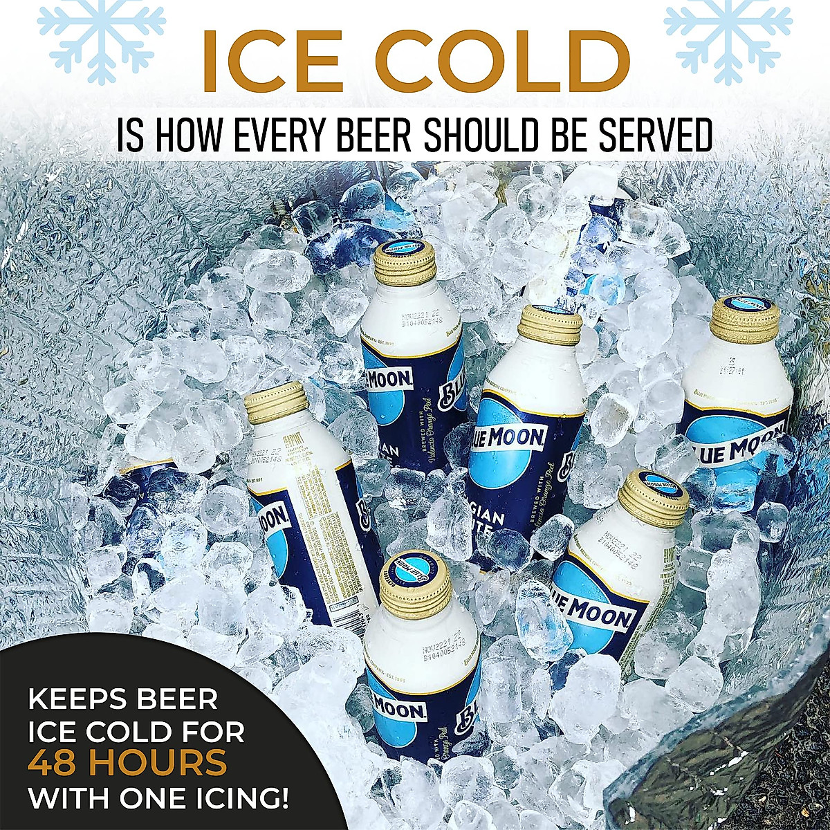 KEGCOLD Portable Keg Cooler - Foldable, Reusable, Lightweight, Insulated, and Easy Setup (1/2 & 1/4 Size Keg)