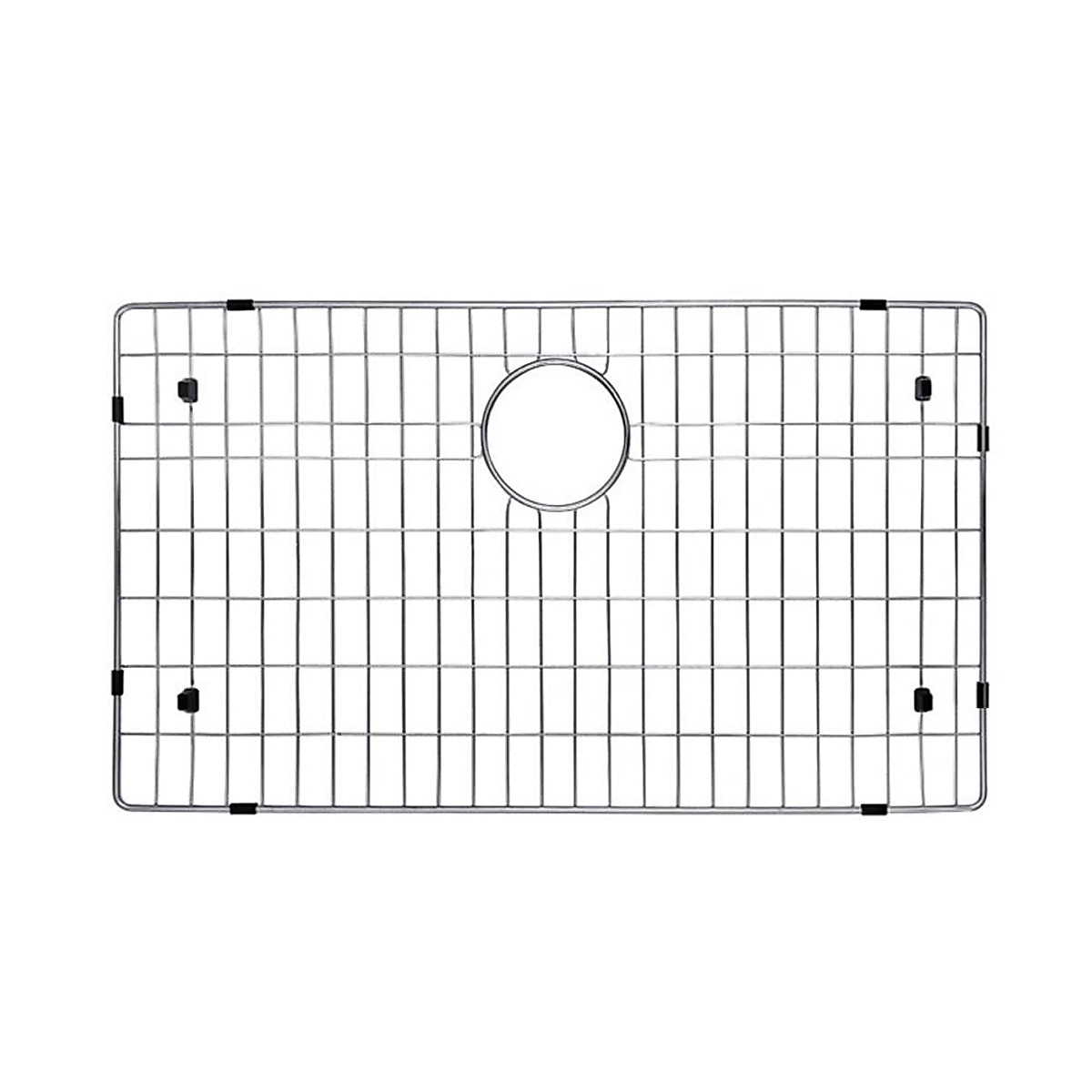 30"x18"x9" Inch Undermount Single Bowl 18 Gauge Kitchen Stainless Steel Sink 3 In 1 Set(Sink, Basket Strainer, Sink Grid)