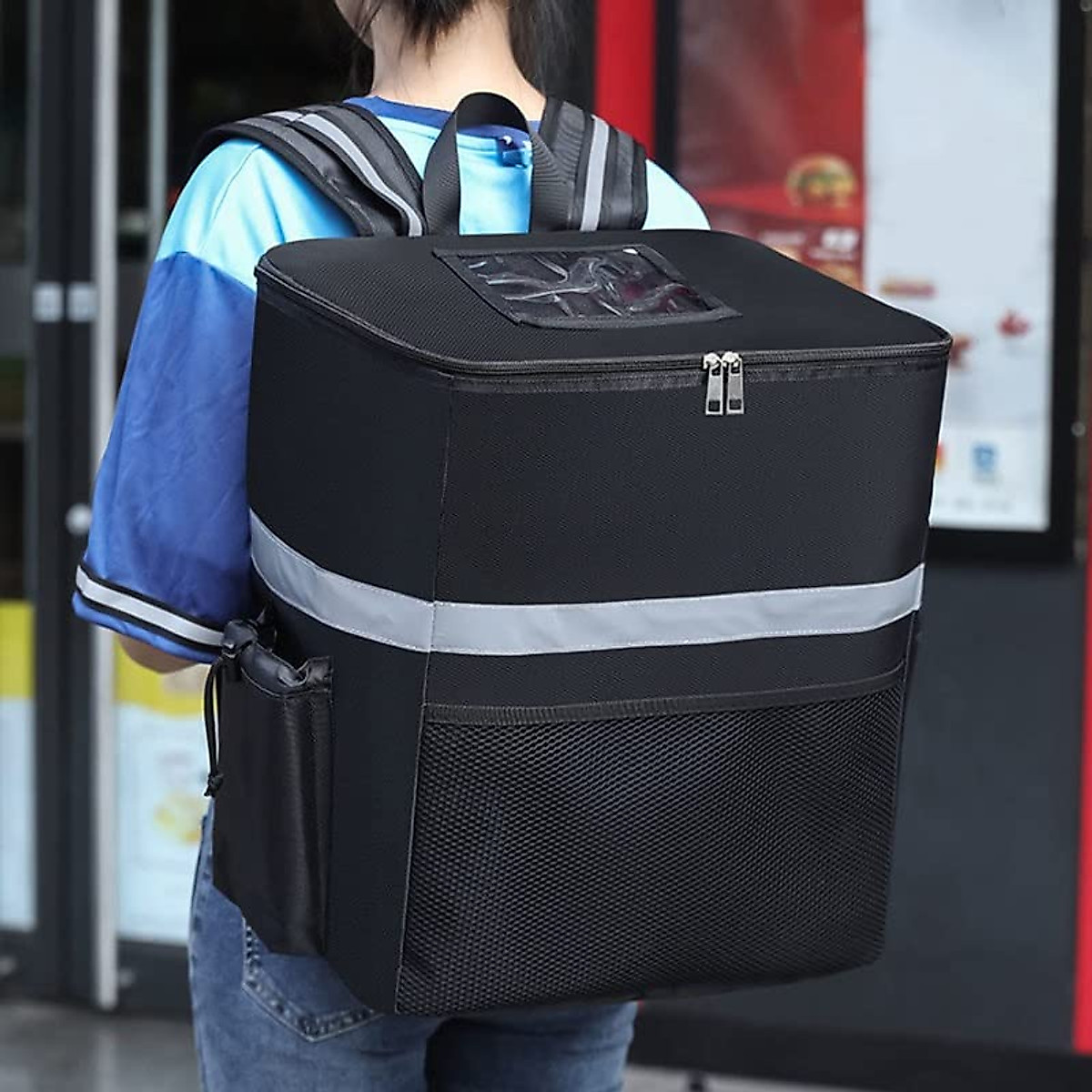 TREXD 35L Extra Large Thermal Food Bag Cooler Refrigerator Takeaway Box Fresh Keeping Delivery Backpack Insulated Cool