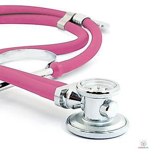 EMS XTRM Sprague Rappaport Stethoscope - High-Quality, Durable Stethoscope for Nurses and Healthcare Professionals, Available in Multiple Colors, Latex-Free (Pink)