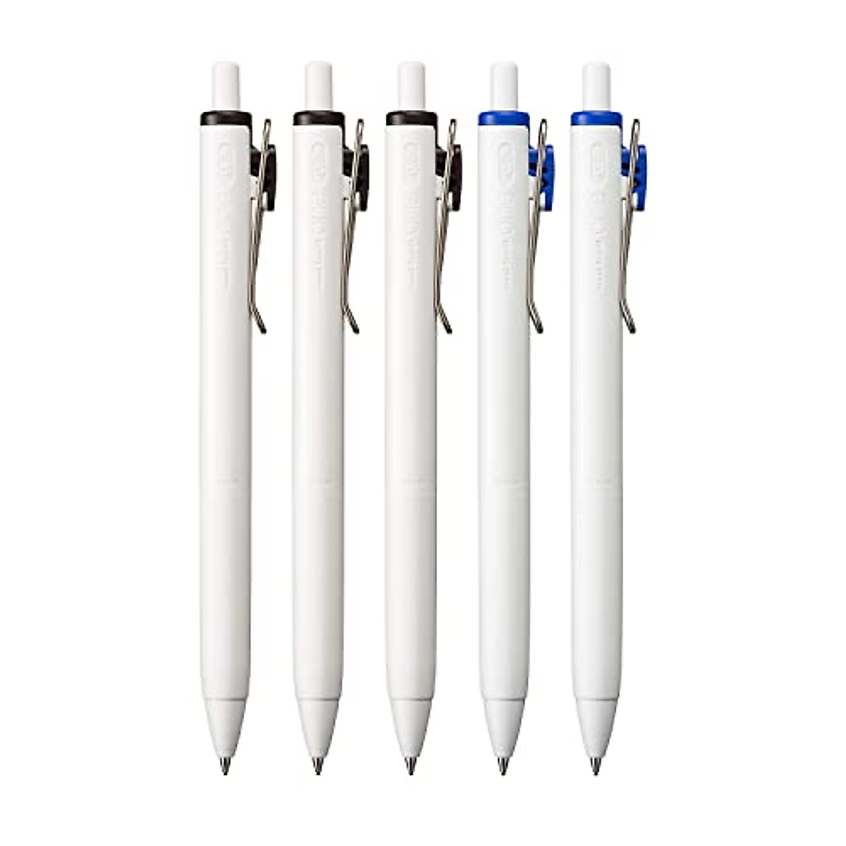 Uniball One Gel Pen 5 Pack, Black Pens and Blue Pens, Medium 0.7mm Gel Pens, Fine Point, Smooth Writing Pens, Home Office Supplies by Uni-ball, Ink Pens, Ballpoint Pens, Bulk Pens for Journaling