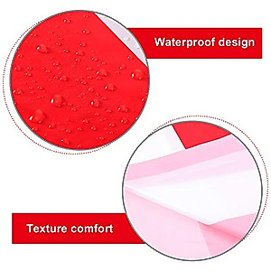 Boao 3 Piece Red and White Stripe Table Covers 51 x 71 Inch Carnival Independence Day Striped Plastic Tablecloth Rectangle Disposable Table Covers for Circus Party Decoration Supplies