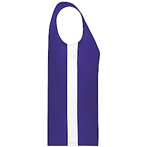 Augusta Sportswear Women's Standard Ladies Match-Up Basketball Jersey, Purple/White, 2XL