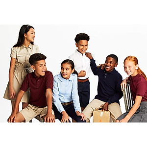 French Toast Boys' Big Pull-on Twill Jogger Pants, Navy, 10