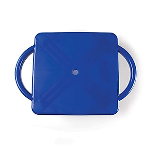 hand2mind Blue Indoor Scooter Board with Handles, Floor Scooter, Sit Down Scooter, Gym Activities for Kids, Indoor Recess Games, Sport Scooters, Physical Education Equipment, Gross Motor Toys