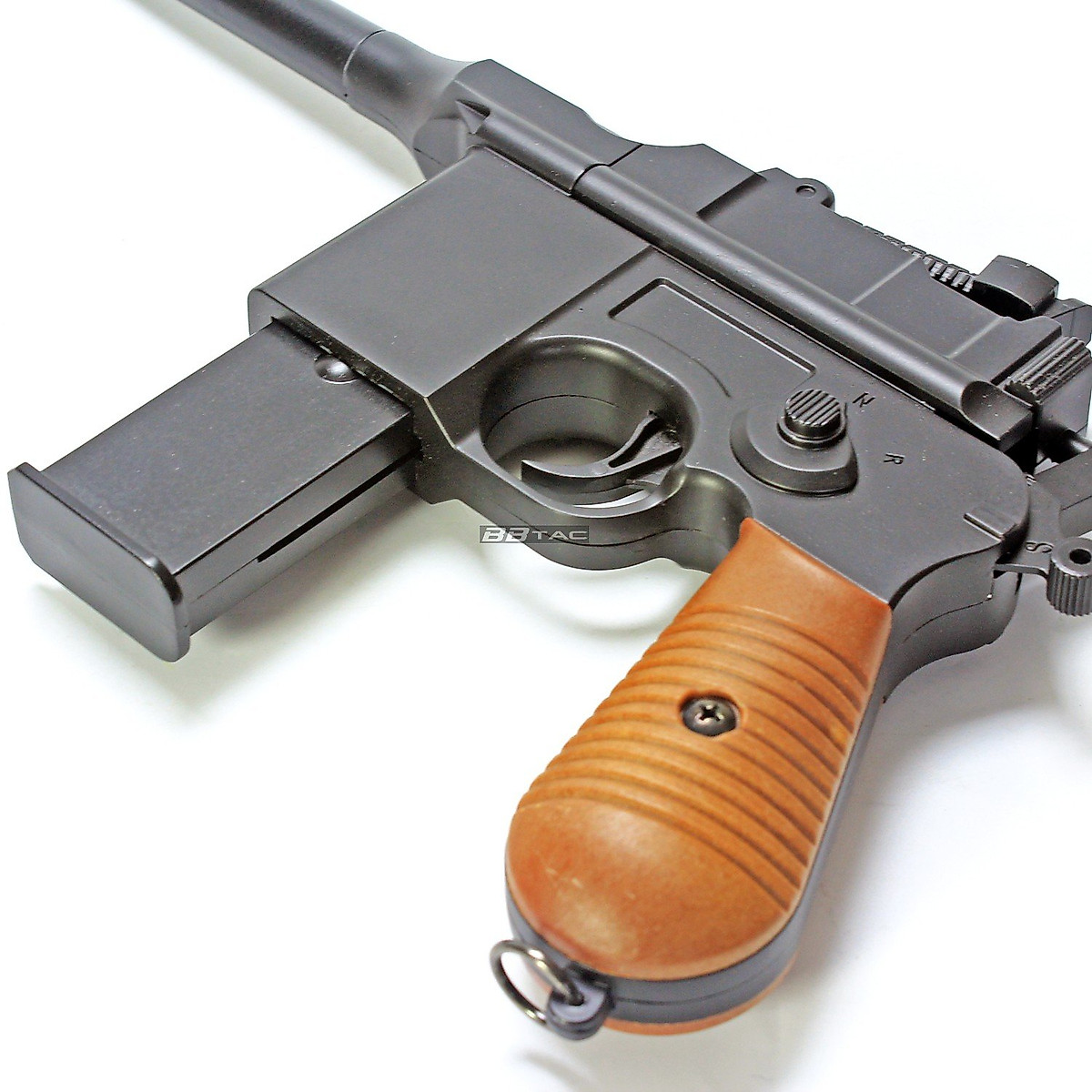 bbtac bt-712 world war ii 165 fps c96 metal zinc alloy airsoft pistol with magazine(Airsoft Gun)