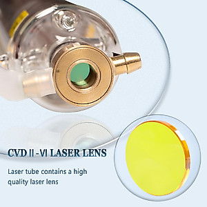 MCWlaser 130W CO2 Laser Tube Actual 130W-150W Length 1650mm Dia 80mm for CO2 Laser Engraver Cutting Machine;8000 Hours