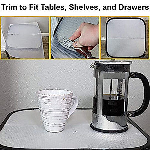 Clear Refrigerator Liners for Shelves Washable – 9 pc Customizable Washable Refrigerator Liners, Shelf Liners for Glass Shelves