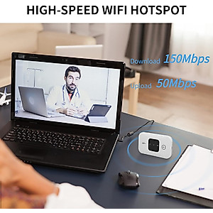Portable Mini Travel Wireless 4G WiFi Router, Mobile WiFi Travel LTE Router with SIM Card Slot, 72 Hours of Standby 10 Users Sharing for Phone Laptop Desktop Tablet