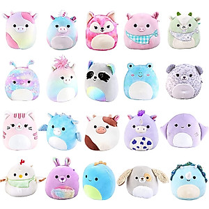 Squishmallow 5" Plush Mystery Box, 5-Pack - Assorted Set of Various Styles - Official Kellytoy - Cute and Soft Squishy Stuffed Animal Toy - Great Gift for Kids