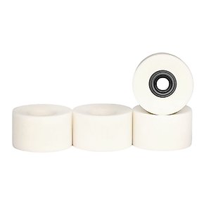 Teak Tuning Apex 71D Urethane Fingerboard Wheels - Cruiser Style, Bowl Shaped, 8.7mm Diameter - ABEC-9 Stealth Bearings - Made in The USA - Cream Colorway