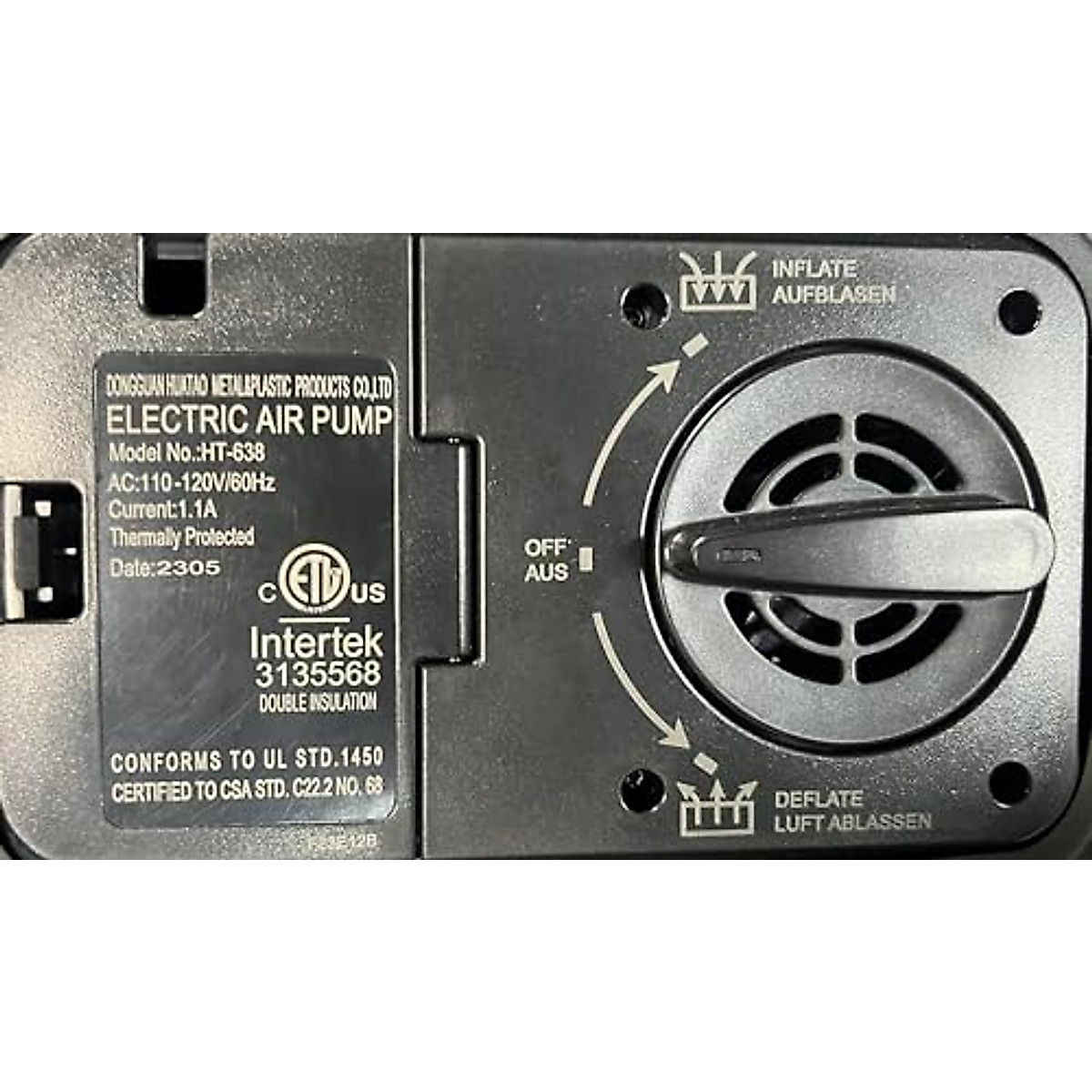 Luxchoice Queen Inflatable Mattress with Built-in Pump Camping Air Mattress Quick Inflation Deflation Blow Up Mattresses Air Bed Portable Elevated Guest Bed for Home Outdoors Hiking Travel