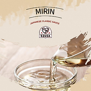 52USA Mirin, Japanese Mirin Cooking Wine, 16.9 FL OZ (Pack of 1), Red Rice Cooking Wine & Seasoning Homemade Sauces, Marinades, Glazes, Salad Dressings, Sushi Rice, Ramen Noodles, Less Sugar and Less Calories, Made with Natural Sugar