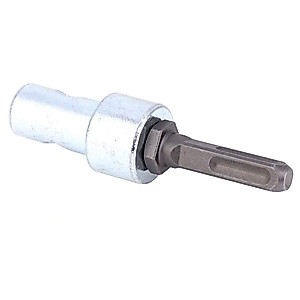 Power Drill Adapter, Square 4 Pits Drill Bit Adapter Earth Auger Adapter Fits Drive Hammer Drill for Electric Hammer to Earth Auger Connector Tool