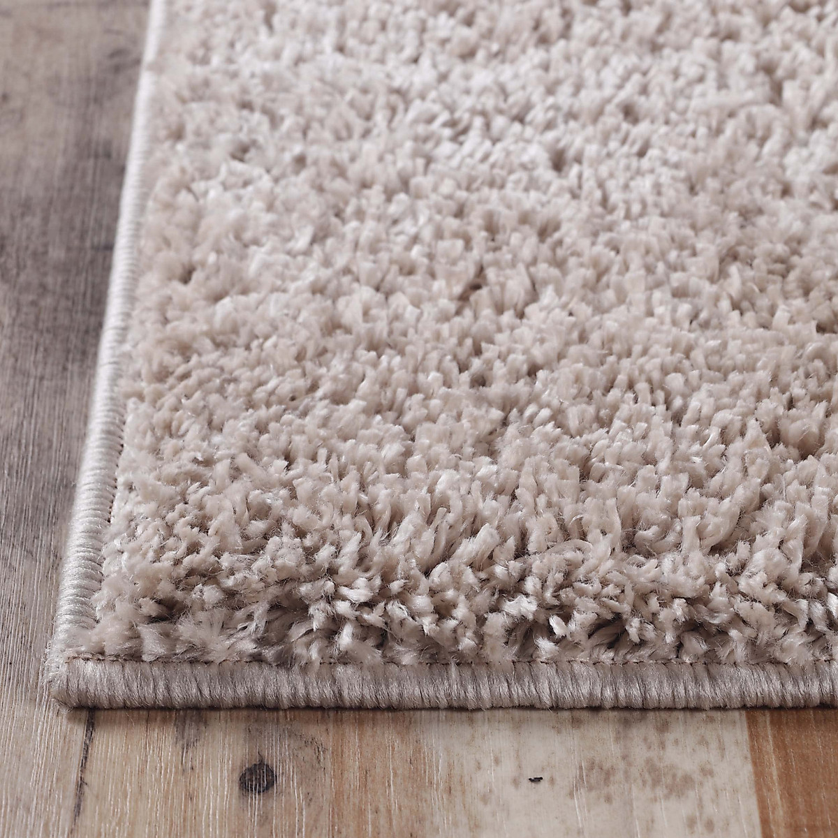 Superior Indoor Large Shag Area Rug with Cotton Backing, Ultra Plush and Soft, Fuzzy Rugs for Living Room, Bedroom, Office, Playroom, Kids, Home Floor Decor, Berlin Collection, 5' X 8', Beige