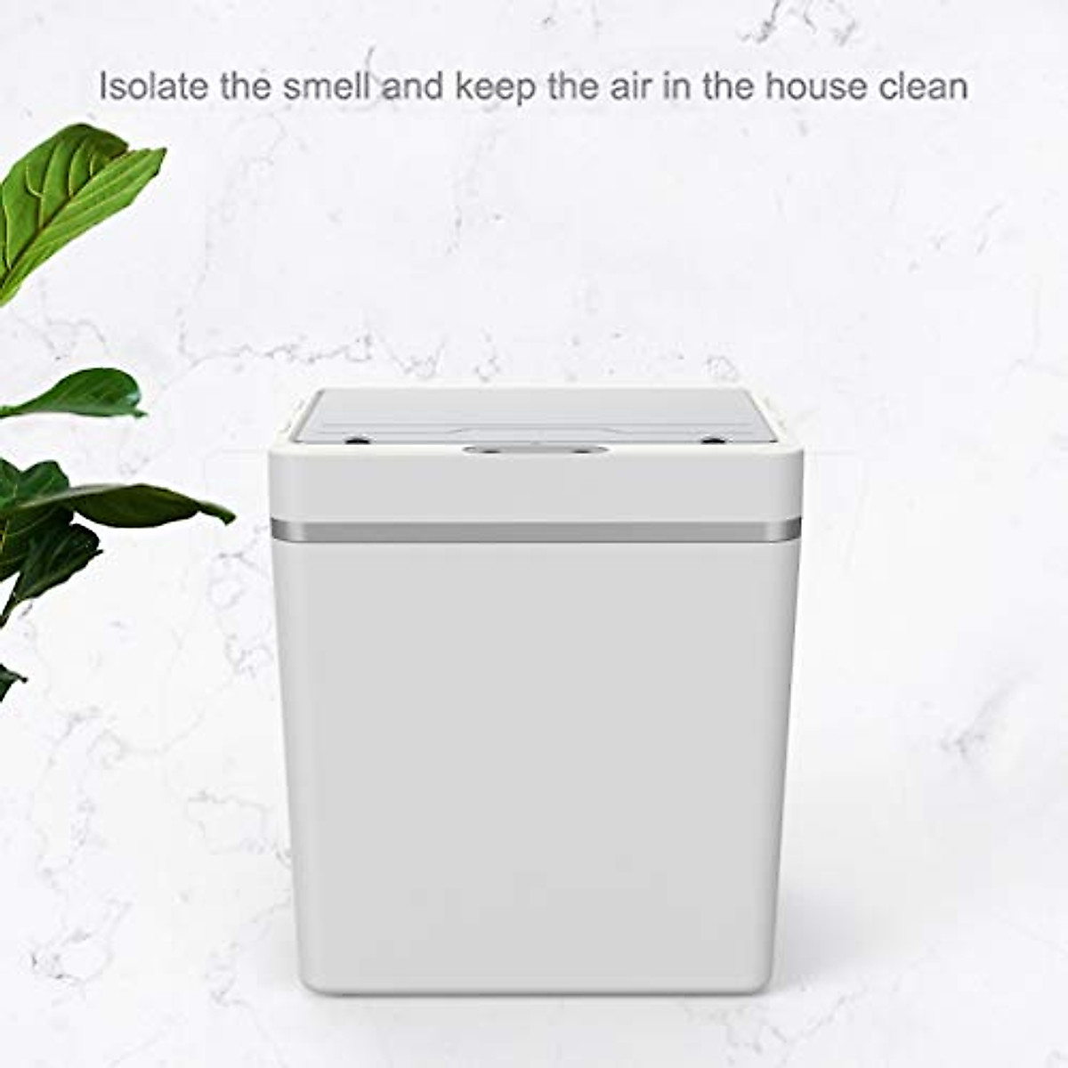 Zeiwohndc Intelligent Induction Trash Can Automatic Sensing Garbage Bin Smart Infrared Motion Sensor Waste Basket, 4 Gallons