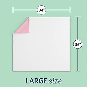 Medline - MDTR1227073A Softnit 300 Washable Underpads, Pack of 4 Large Bed Pads, 34" x 36", For use as incontinence bed pads, reusable pet pads, great for dogs, cats, and bunny