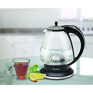 Capresso 240.03 Water Kettle, 48 oz, Polished Chrome and Black