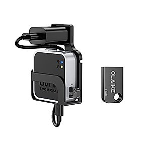 OLAIKE 64GB USB Flash Drive and Outlet Wall Mount for Blink Sync Module 2,Easy to Remove Bracket Holder with Short Cable for Blink Outdoor Indoor Security Camera(NOT Included Blink Sync Module),Black