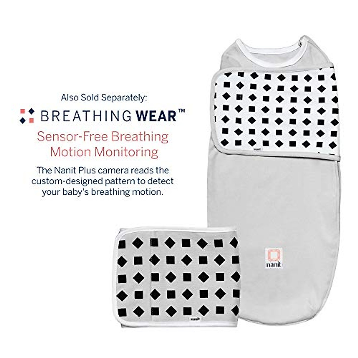 Nanit Plus - Smart Baby Monitor and Floor Stand: Camera with HD Video & Audio - Sleep Tracking - Night Vision - Temperature & Humidity Sensors and Two-Way Audio