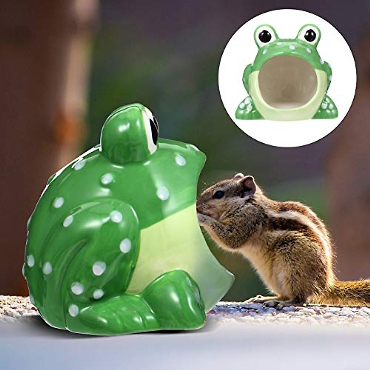 Ceramic Small Pet Hideout Ceramic Hamster House hamster hideouts hamster bed gerbil house Cool Bed: Small Chinchilla Hut Hideout